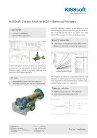 KISSsoft System Module