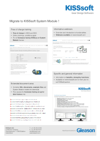 KISSsoft System Module
