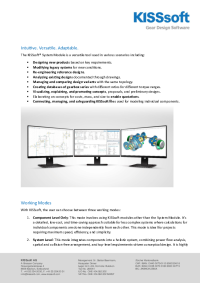 KISSsoft System Module
